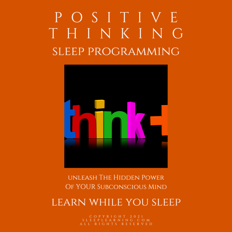 Sleep Programming – SLEEP LEARNING